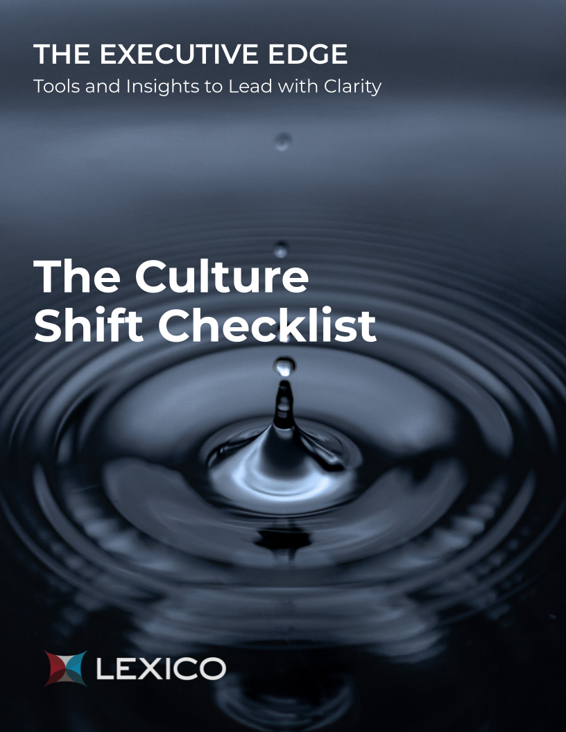 Culture Shift Checklist for Leaders